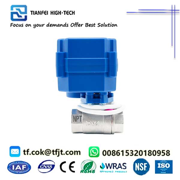 Tianfei High Tech Valve motorized ball valve 12v CWX CTF - motorized valve